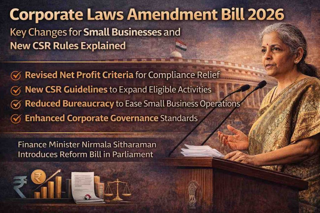 Corporate Laws Amendment Bill 2026: Key Changes for Small Businesses ...